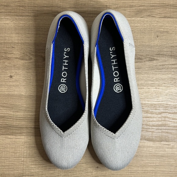 Rothy's | Shoes | Rothys The Flat Pebble Gray Round Toe Flats Womens ...
